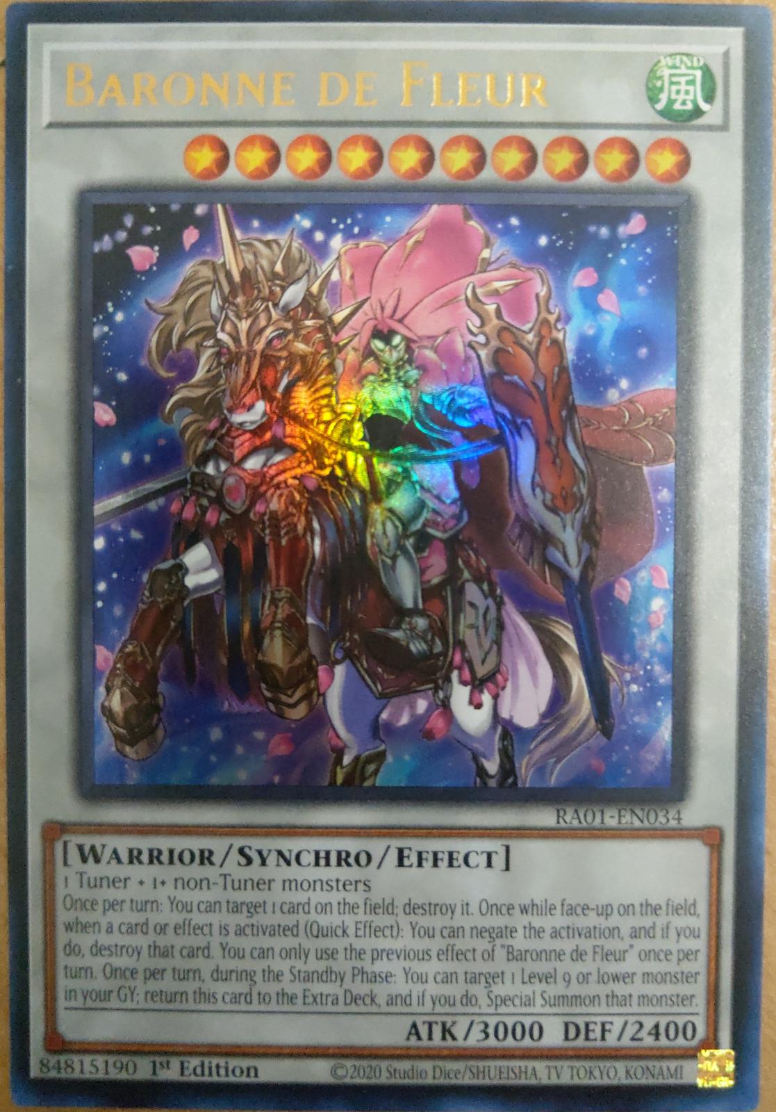 Baronne de Fleur [Ultra Rare] RA01-EN034 Prices | YuGiOh 25th ...