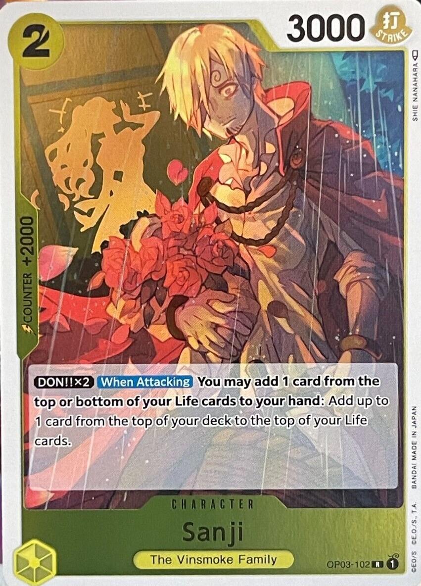 Sanji OP03-102 Prices | One Piece Pillars of Strength | One Piece Cards
