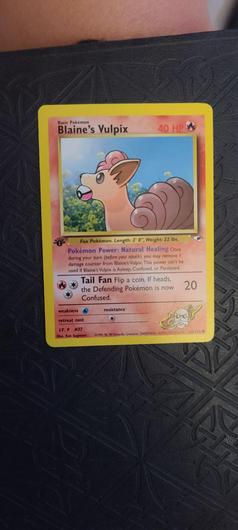 Blaine's Vulpix [1st Edition] | Ungraded | Pokemon Gym Heroes