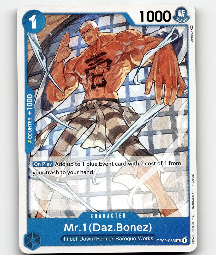 Mr.1 Daz.Bonez OP02-063 Prices | One Piece Paramount War | One Piece Cards