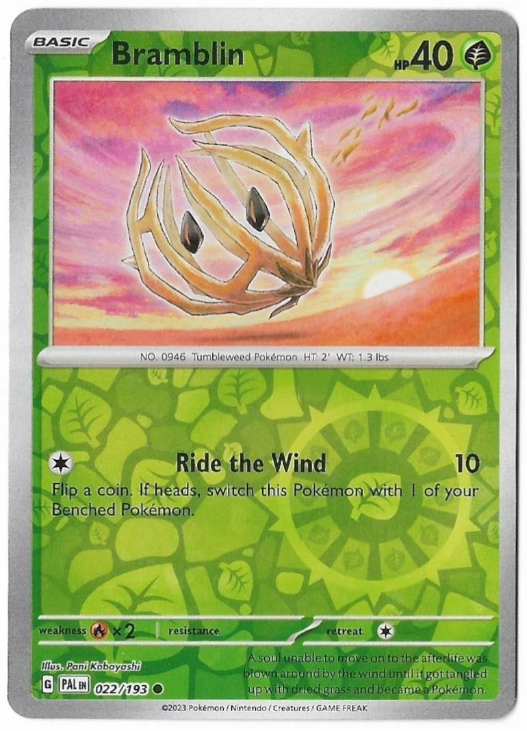 Bramblin [Reverse Holo] #22 Prices | Pokemon Paldea Evolved | Pokemon Cards