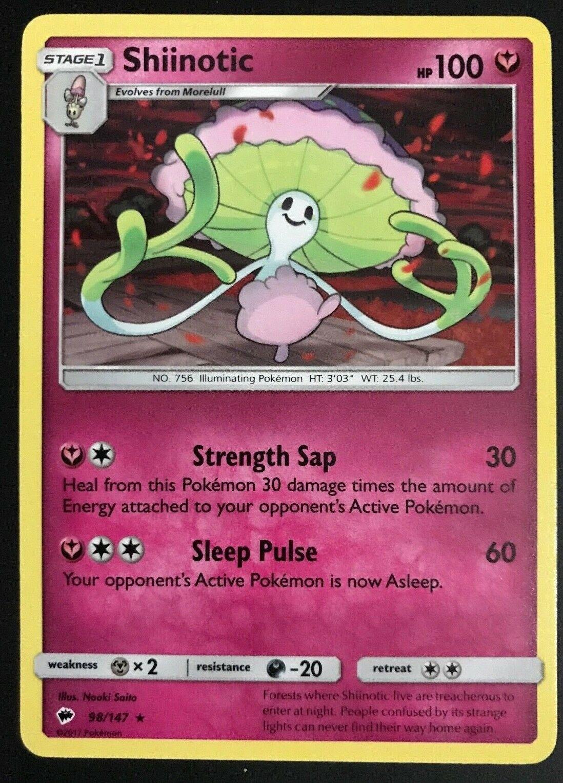 Shiinotic #98 Prices | Pokemon Burning Shadows | Pokemon Cards