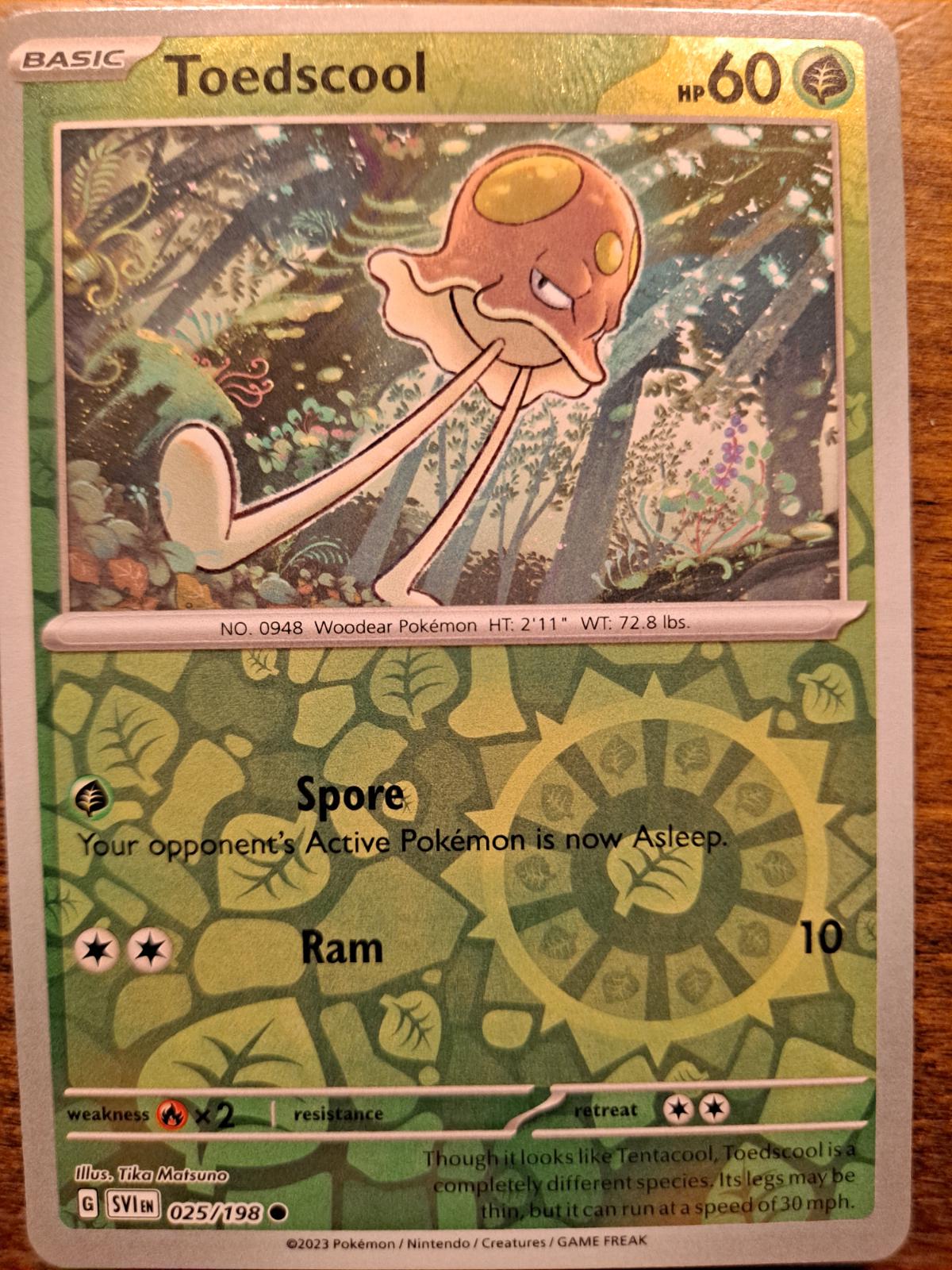 Toedscool [Reverse Holo] #25 Prices | Pokemon Scarlet & Violet ...