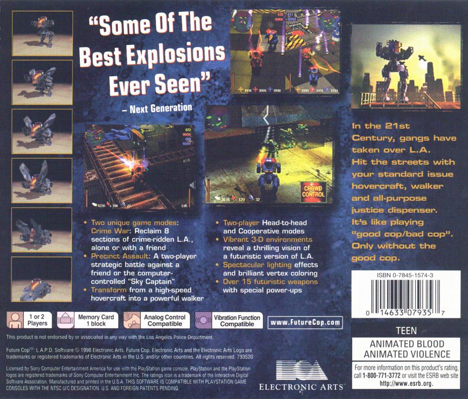 Future Cop LAPD Prices Playstation | Compare Loose, CIB & New Prices