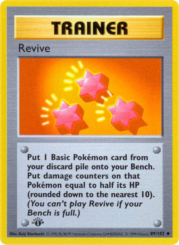 Revive [1st Edition] #89 Prices | Pokemon Base Set | Pokemon Cards