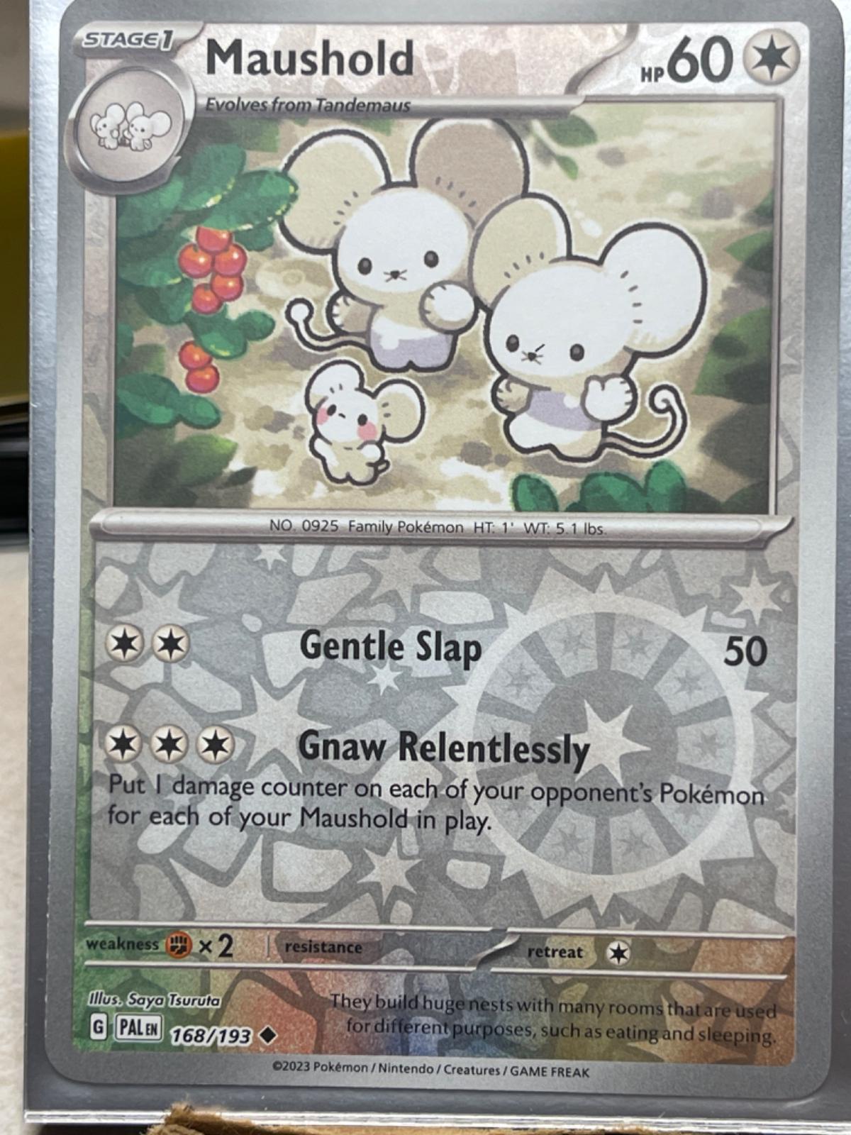 Maushold [Reverse Holo] #168 Prices | Pokemon Paldea Evolved | Pokemon ...