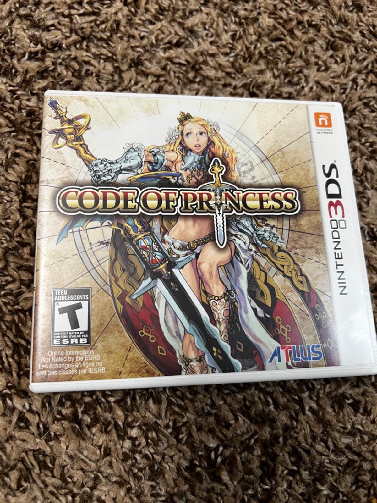 Code of Princess | Item, Box, and Manual | Nintendo 3DS