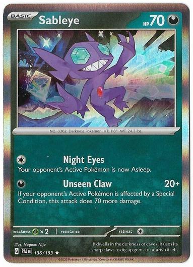Sableye | Ungraded | Pokemon Paldea Evolved