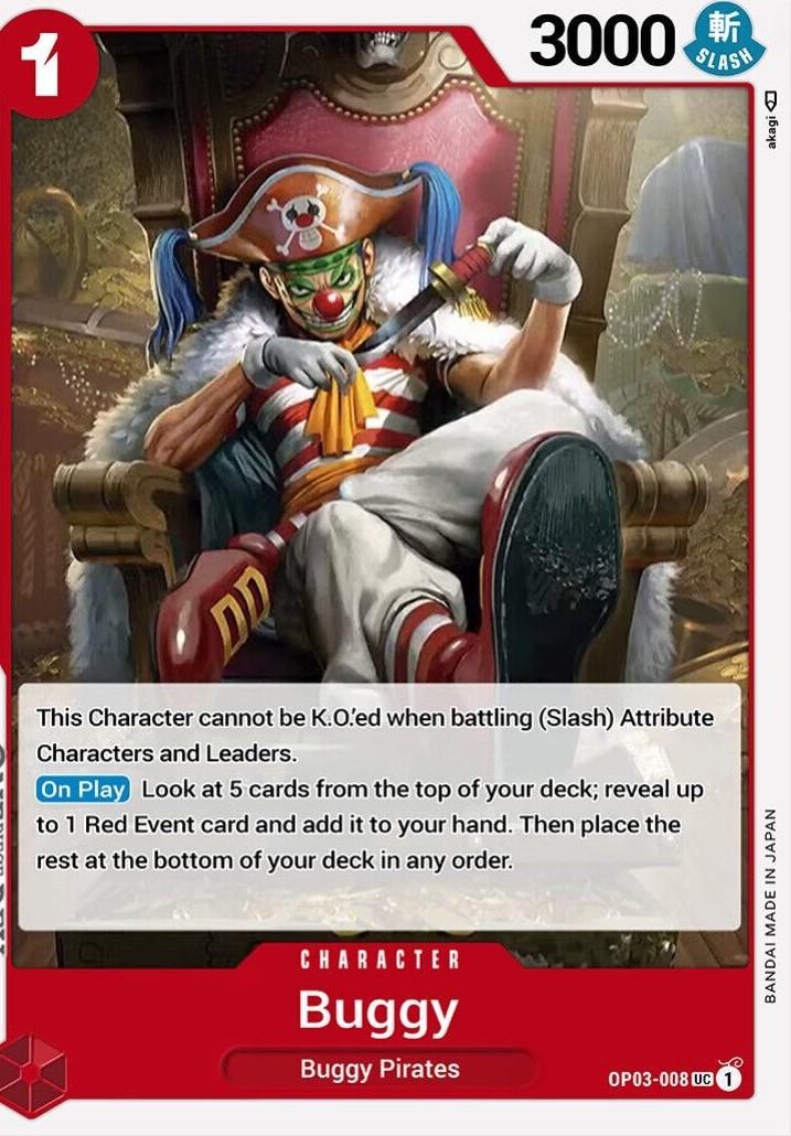 Buggy OP03-008 Prices | One Piece Pillars of Strength | One Piece Cards