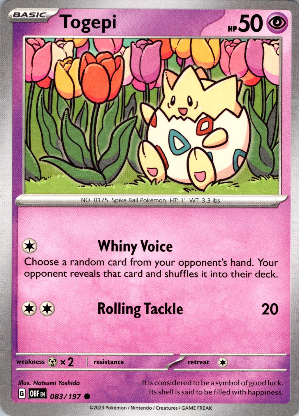 Togepi #83 Prices | Pokemon Obsidian Flames | Pokemon Cards