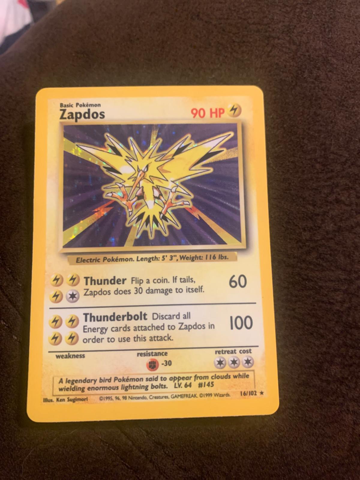 Zapdos | Ungraded | Pokemon Base Set