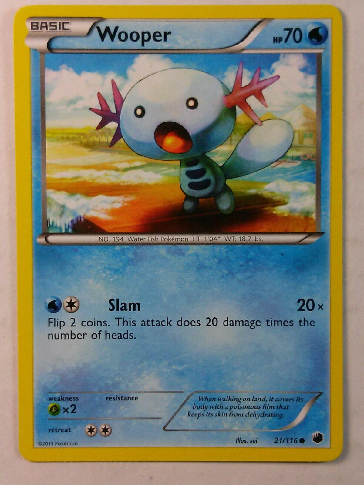 Wooper #21 Prices | Pokemon Plasma Freeze | Pokemon Cards