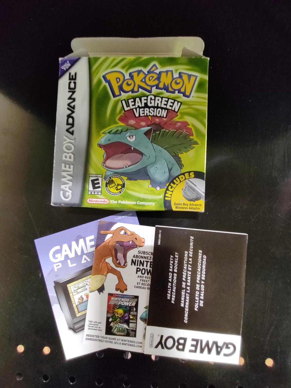 Pokemon LeafGreen Version | Item, Box, and Manual | GameBoy Advance