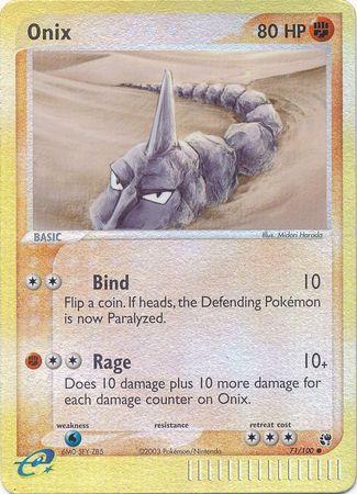 Onix [Reverse Holo] #71 Prices | Pokemon Sandstorm | Pokemon Cards