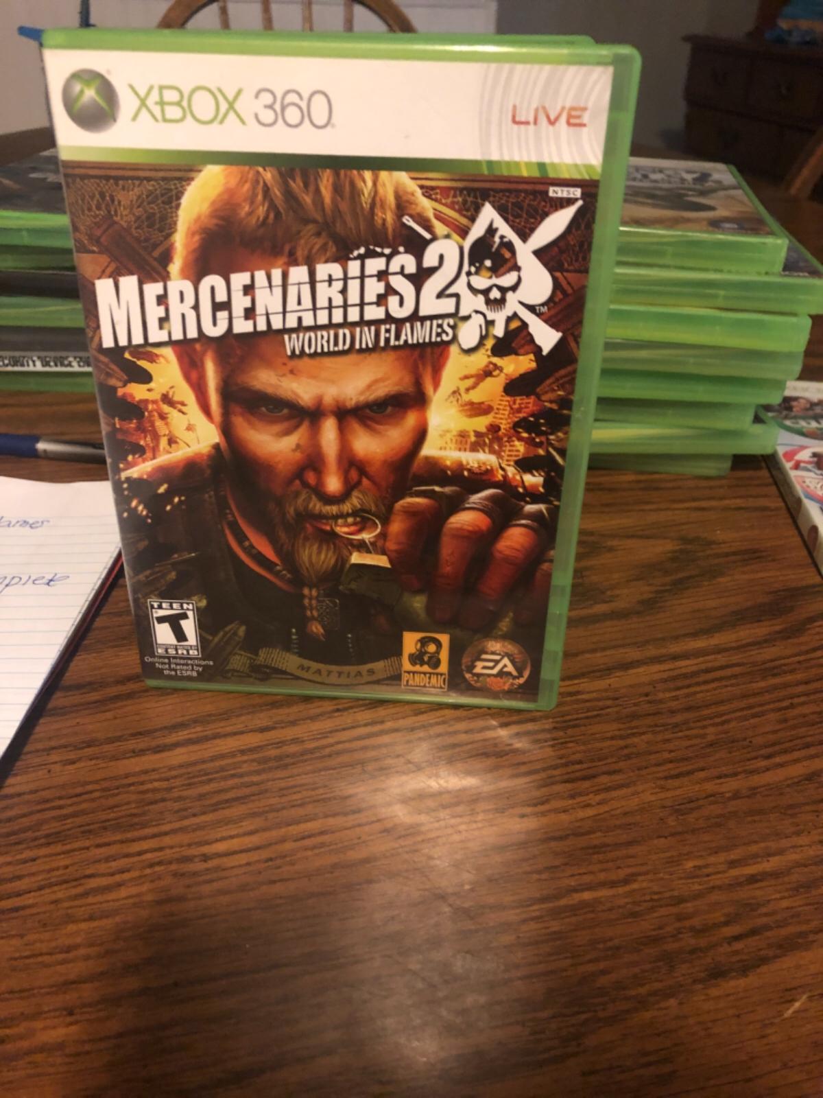 Mercenaries 2 World in Flames | Box and Manual only | Xbox 360