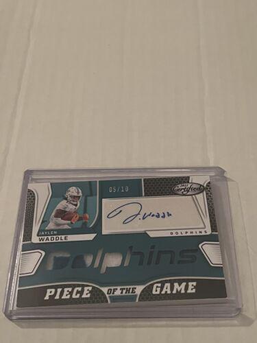 Jaylen Waddle [Purple] #PGS-JWA Prices | 2022 Panini Certified Piece of ...