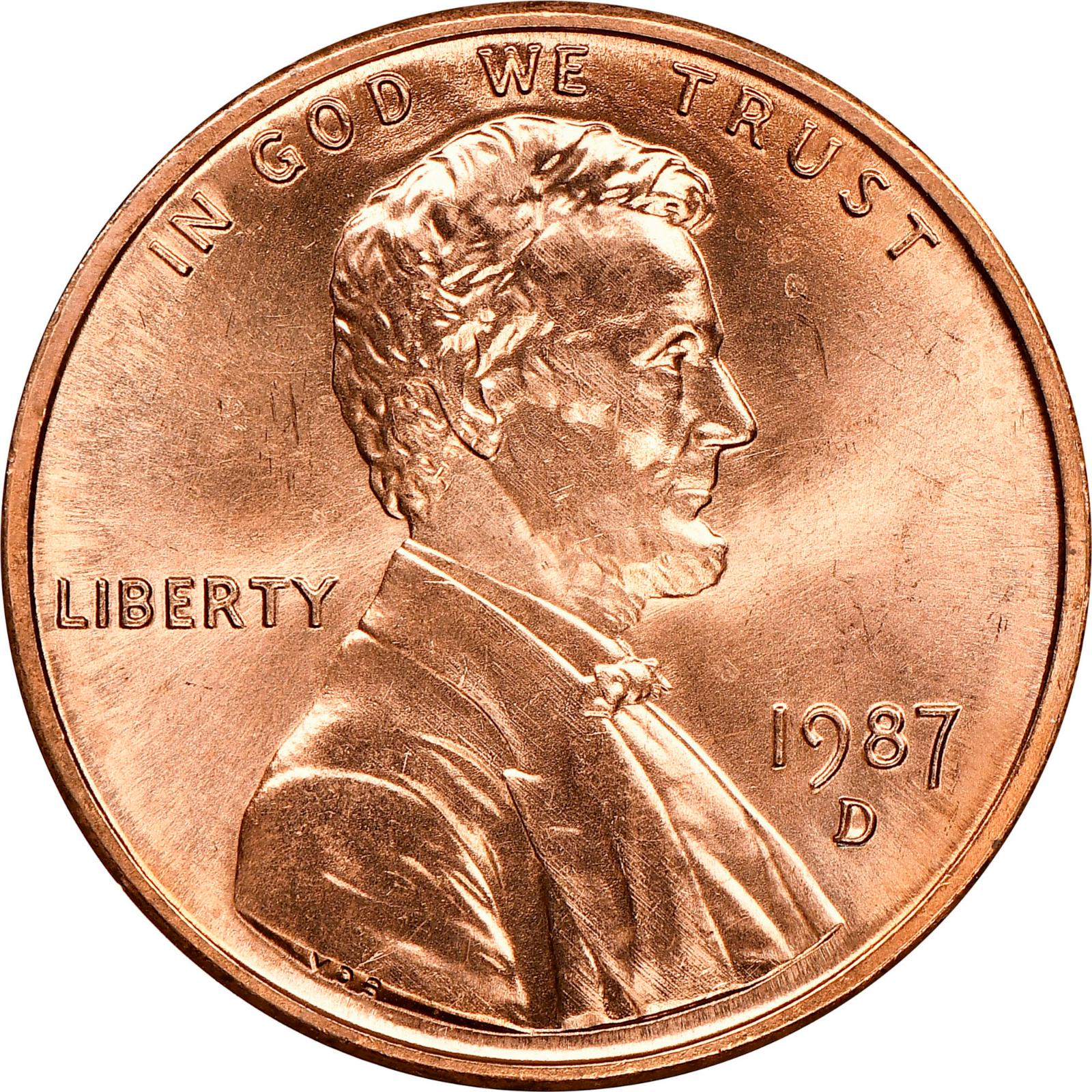1987 D Lincoln Memorial Penny Prices | Ungraded, NGC, PCGS Values
