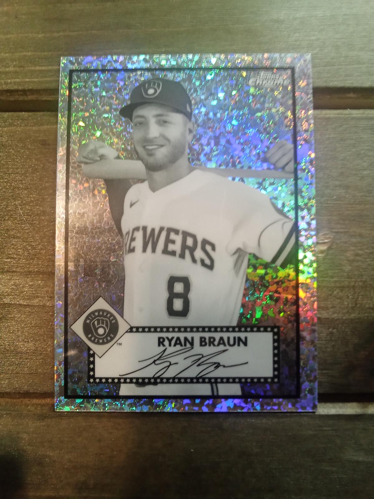Ryan Braun [Platinum Mini Diamond] | Ungraded | 2021 Topps Chrome ...