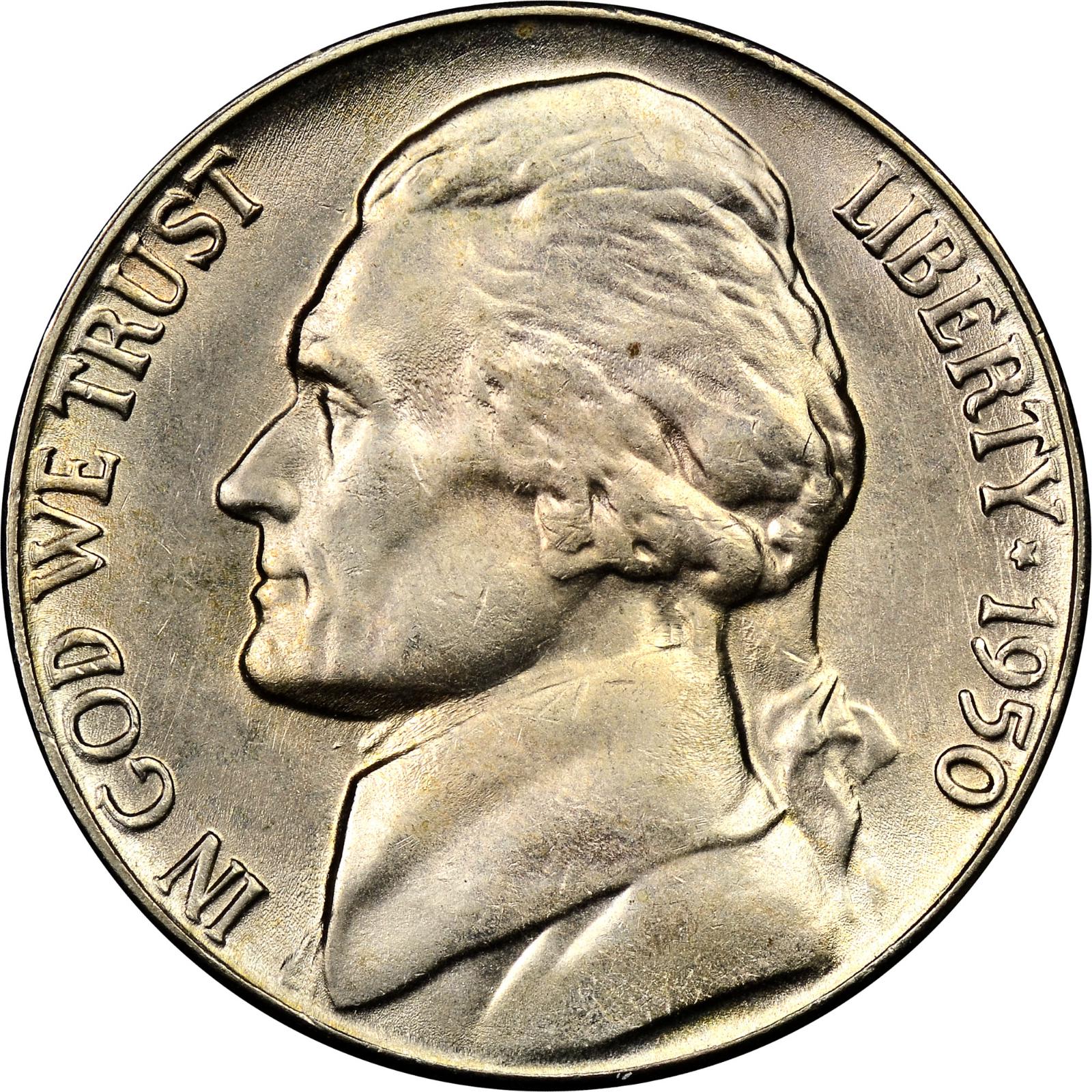 1950 Jefferson Nickel Prices | Ungraded, NGC, PCGS Values