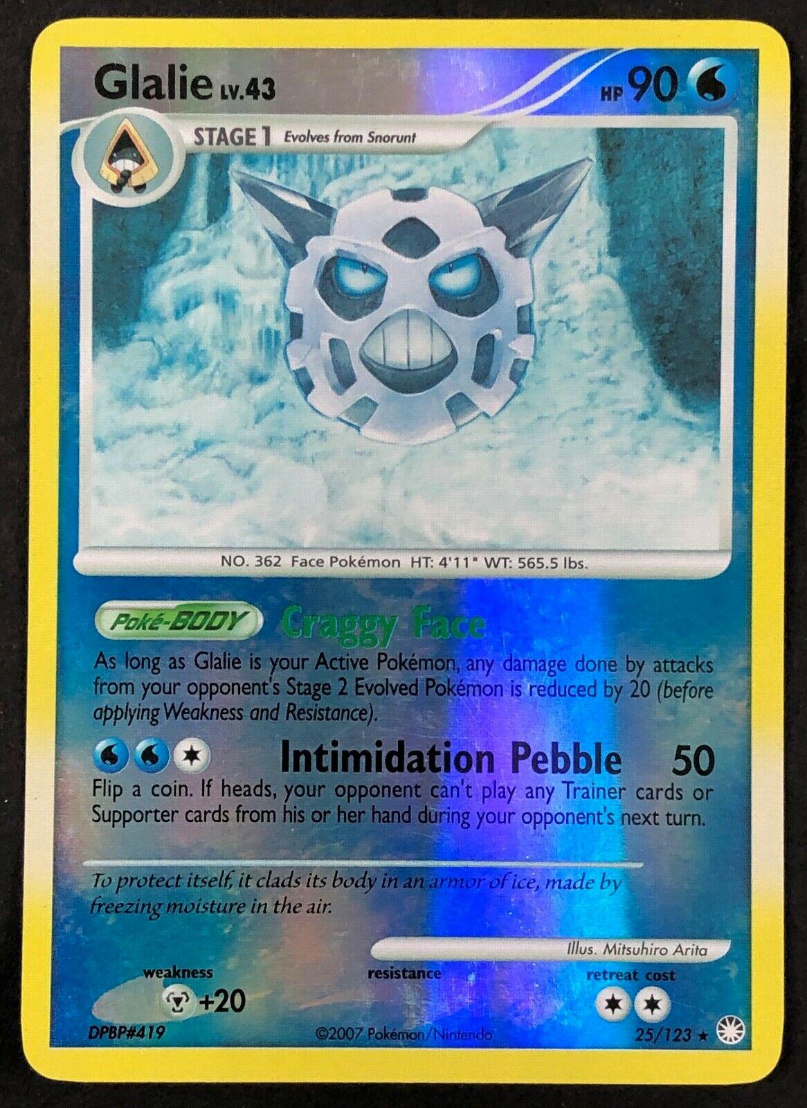 Glalie [Reverse Holo] #25 Prices | Pokemon Mysterious Treasures ...