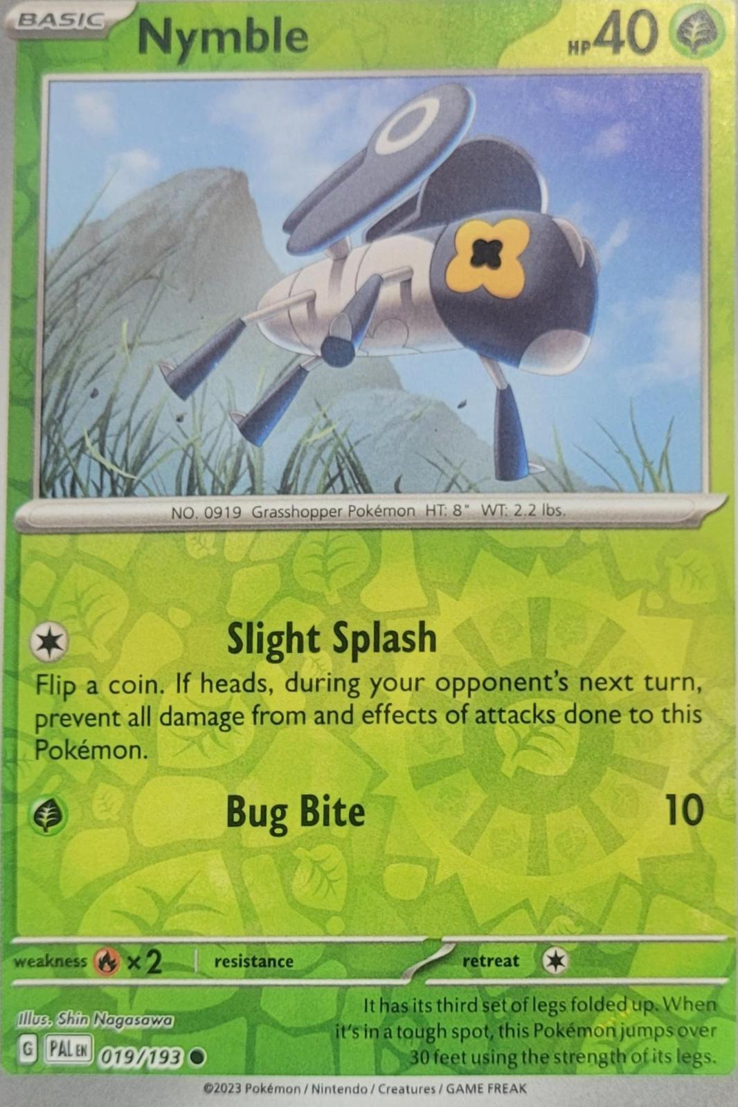 Nymble [Reverse Holo] #19 Prices | Pokemon Paldea Evolved | Pokemon Cards