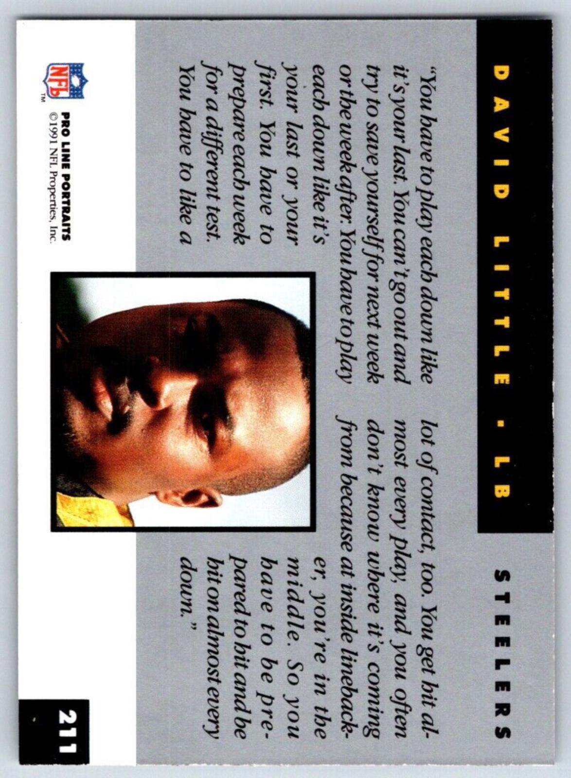 David Little #211 Prices | 1991 Proline Portraits | Football Cards