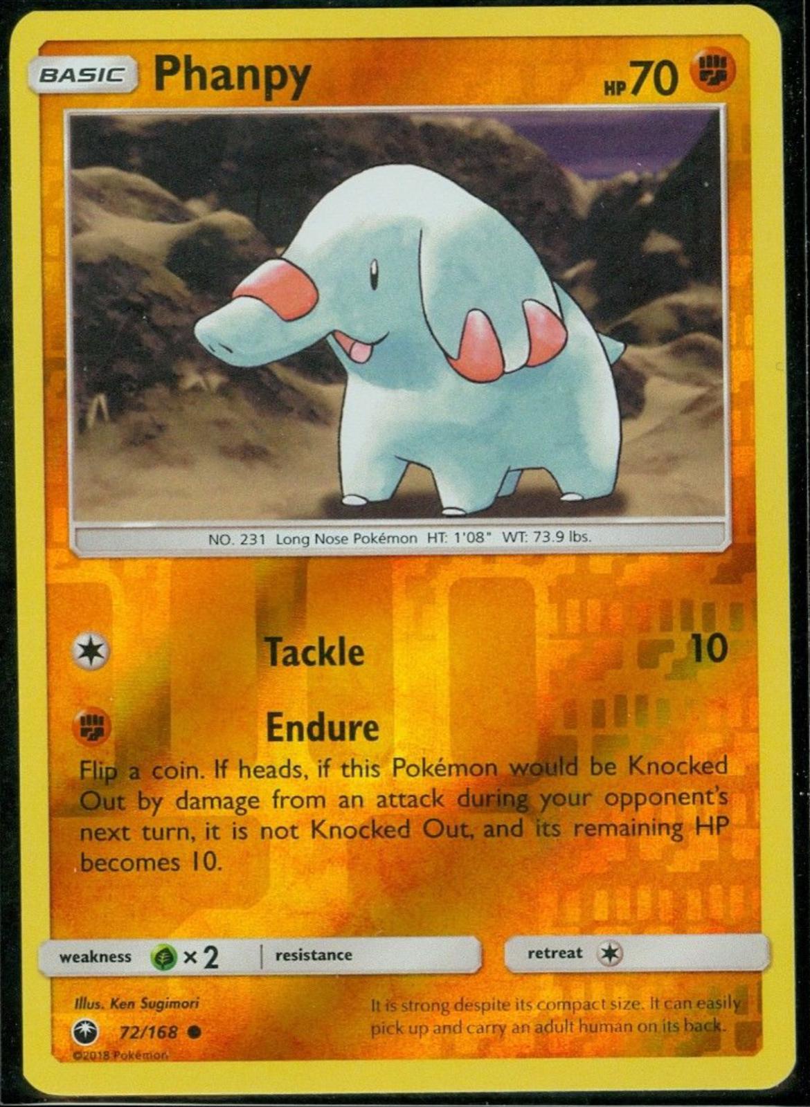 Phanpy [Reverse Holo] #72 Prices | Pokemon Celestial Storm | Pokemon Cards