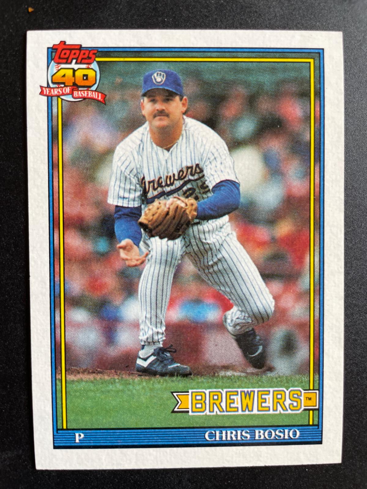 Chris Bosio | Ungraded | 1991 Topps