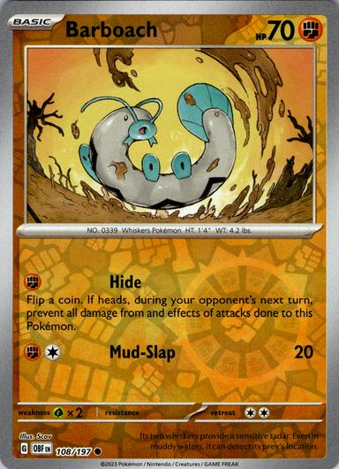 Barboach [Reverse Holo] | Ungraded | Pokemon Obsidian Flames