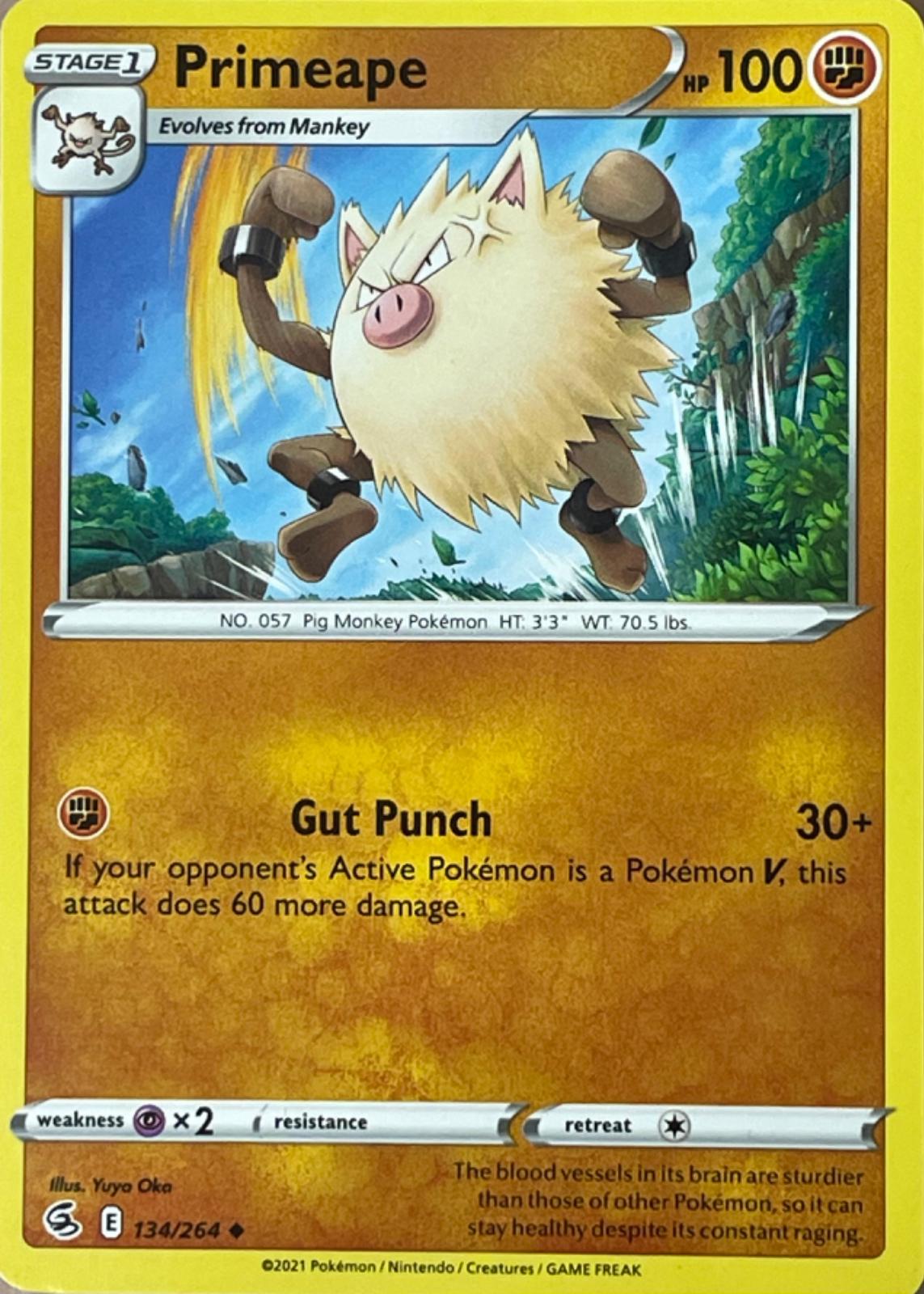 Primeape #134 Prices | Pokemon Fusion Strike | Pokemon Cards