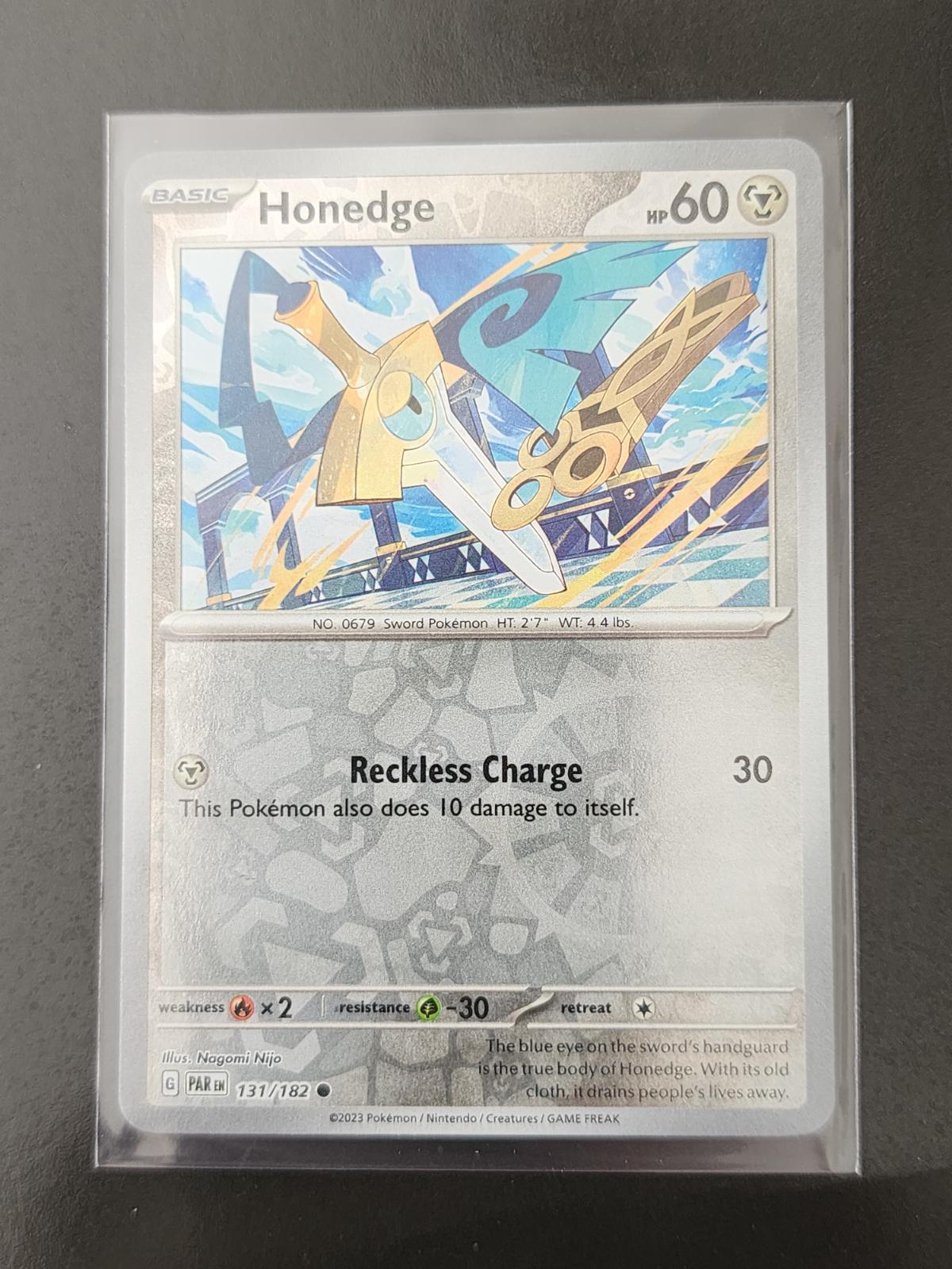 Honedge [Reverse Holo] #131 Prices | Pokemon Paradox Rift | Pokemon Cards