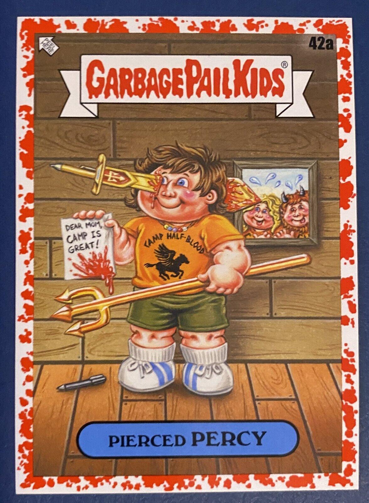 Pierced Percy [Red] #42a Prices | Garbage Pail Kids Book Worms | GPK Cards