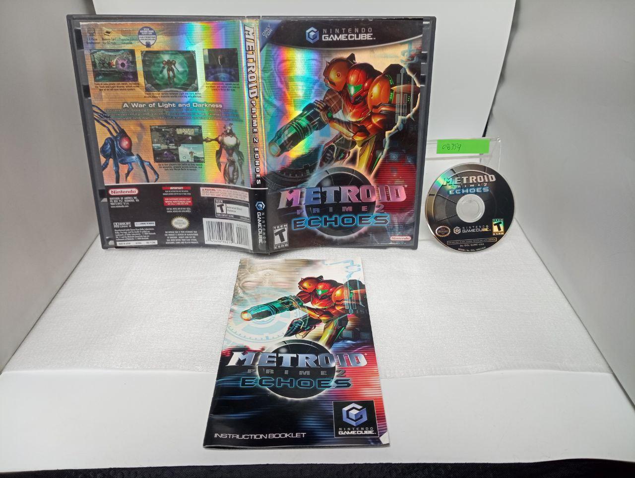 Metroid Prime 2 Echoes | Item, Box, and Manual | Gamecube