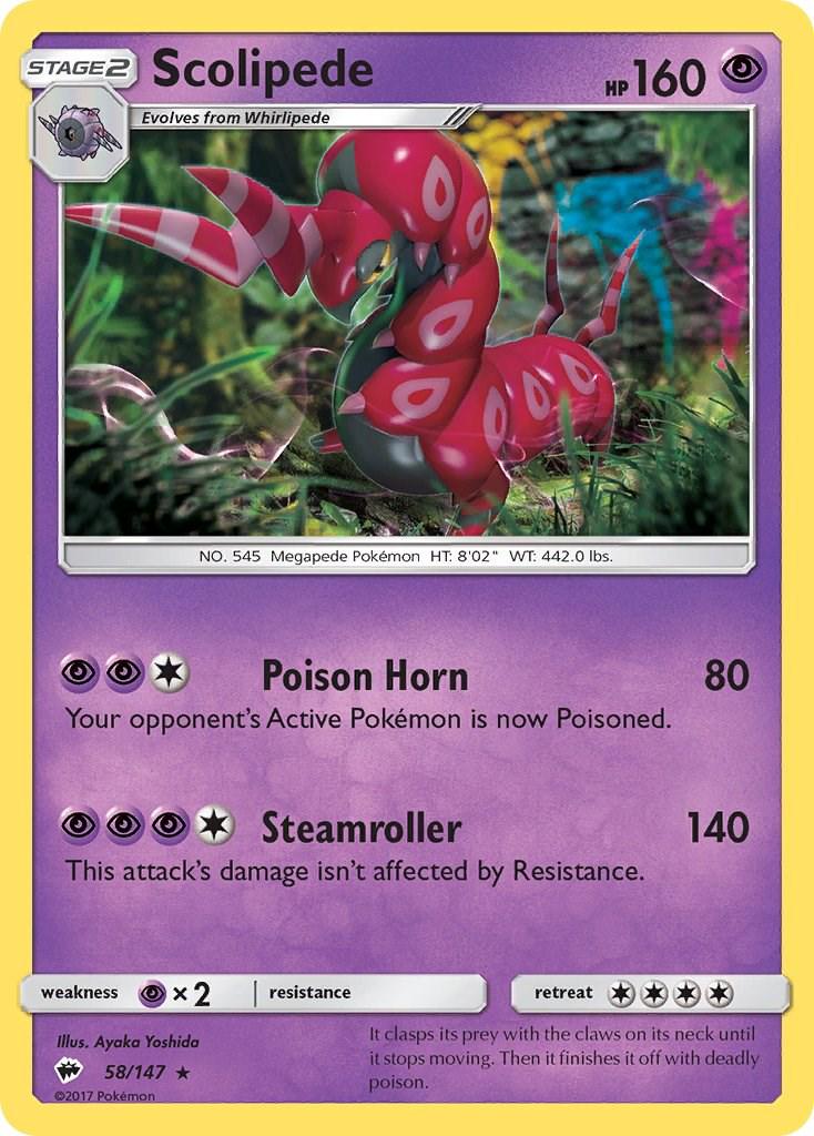 Scolipede #58 Prices | Pokemon Burning Shadows | Pokemon Cards