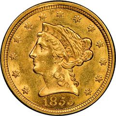 1855 Liberty Head Quarter Eagle Prices | Ungraded, NGC, PCGS Values
