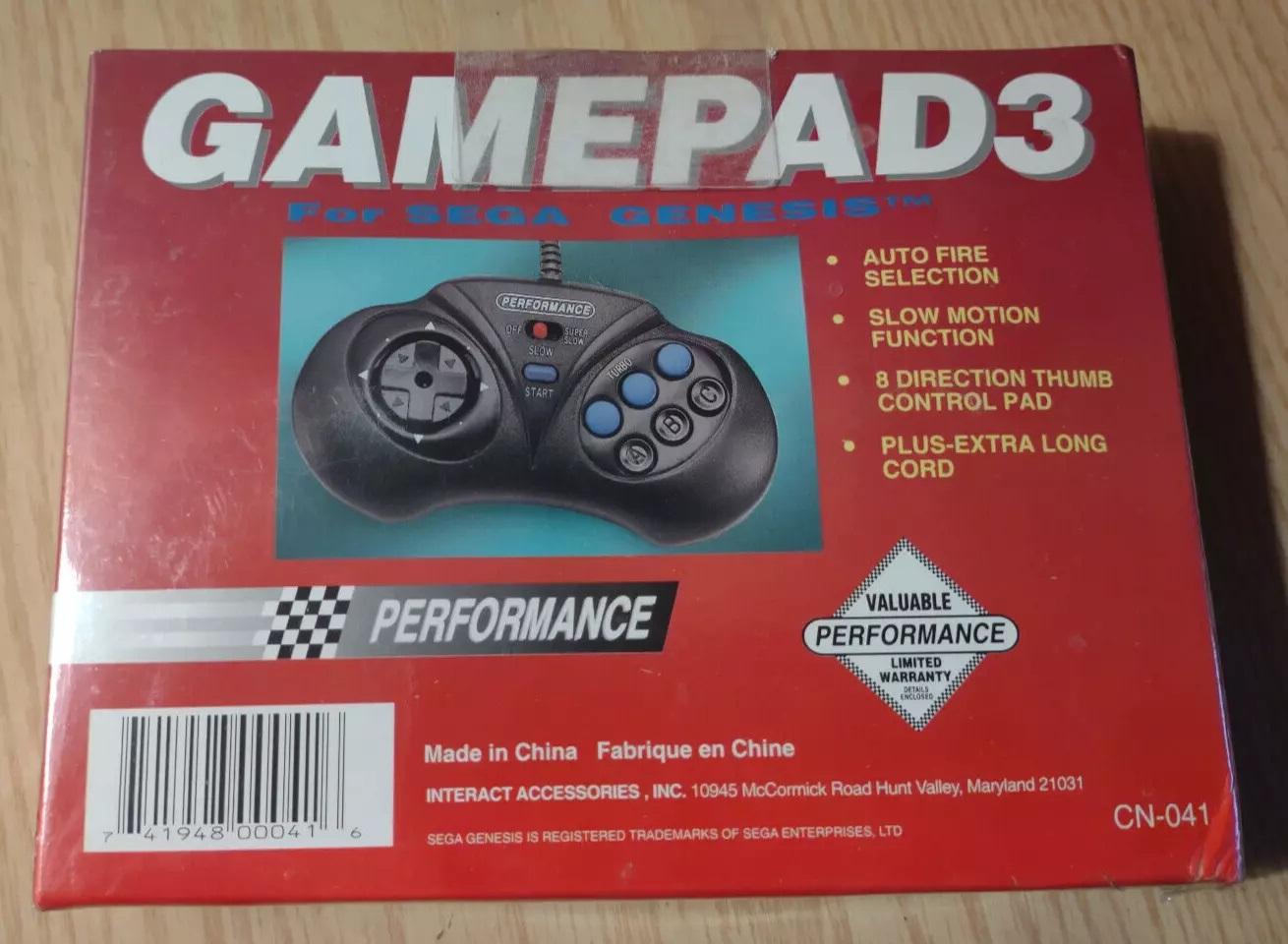 Performance Gamepad 3 Prices Sega Genesis | Compare Loose, CIB & New Prices