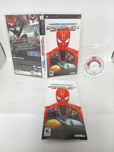Spiderman Web of Shadows | Item, Box, and Manual | PSP