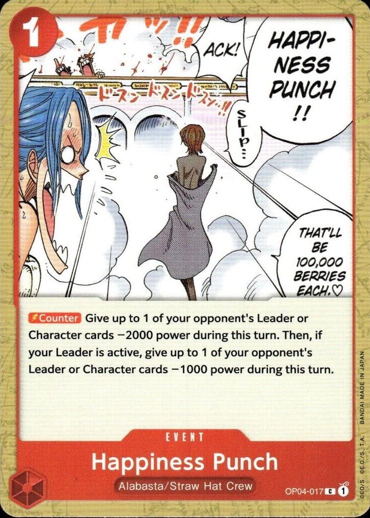 Happiness Punch OP04-017 Prices | One Piece Kingdoms of Intrigue | One ...