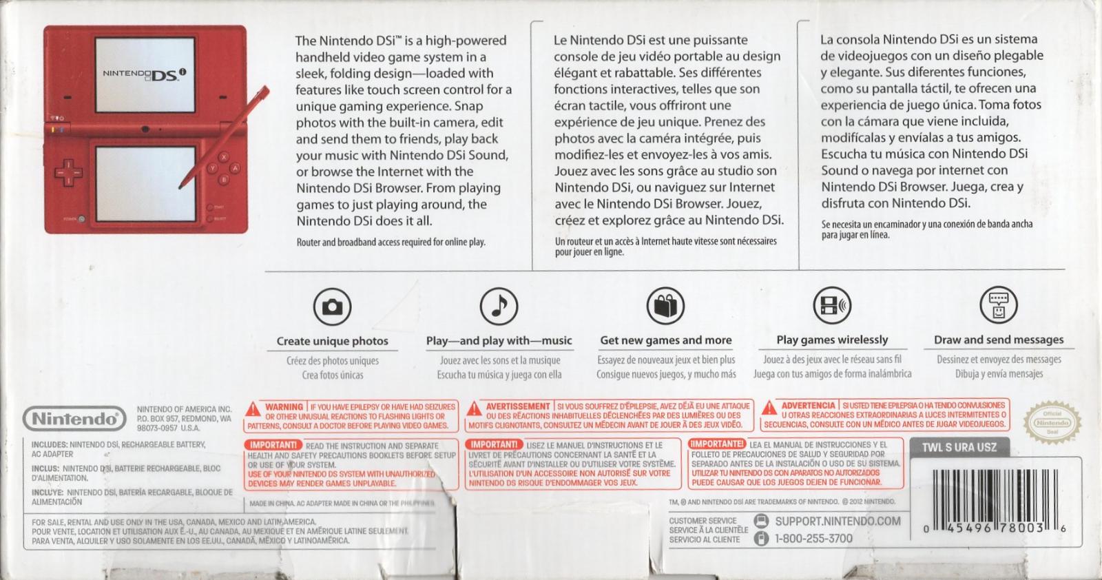 Nintendo DSi Red System Prices Nintendo DS | Compare Loose, CIB & New ...