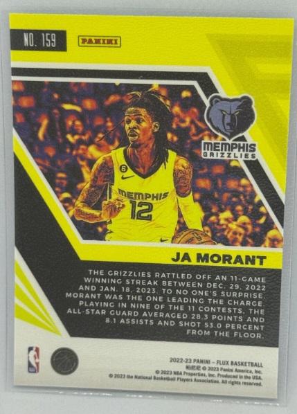 Ja Morant #159 Prices | 2022 Panini Flux | Basketball Cards