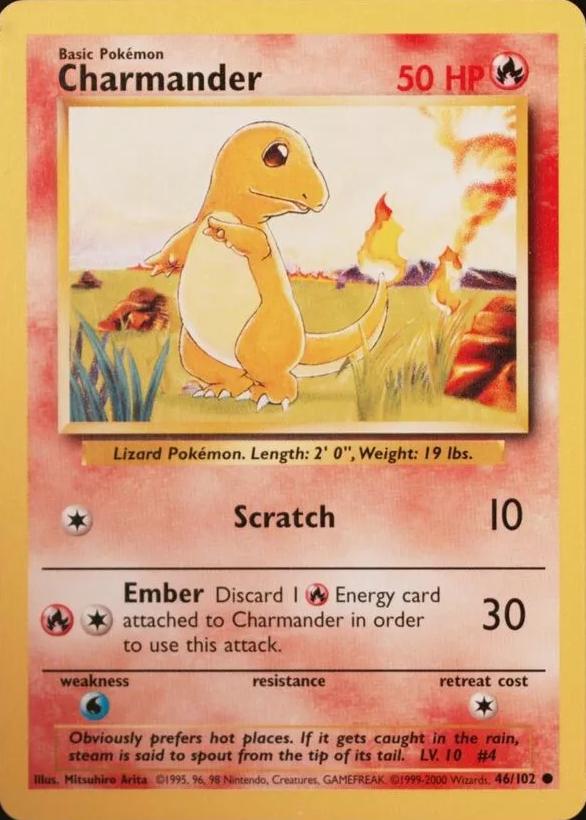 Charmander [1999-2000] #46 Prices | Pokemon Base Set | Pokemon Cards