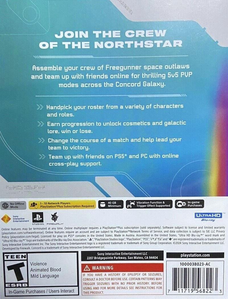 Concord Prices Playstation 5 | Compare Loose, CIB & New Prices