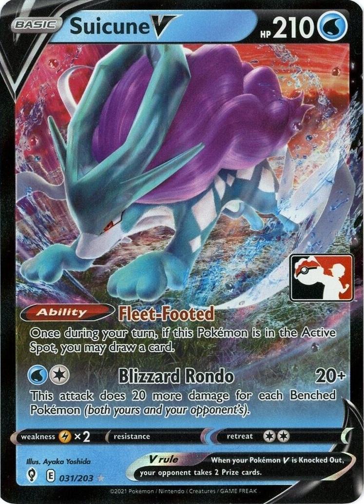 Цены на Suicune V [Prize Pack] #31 | Pokemon Evolving Skies | Pokemon ...