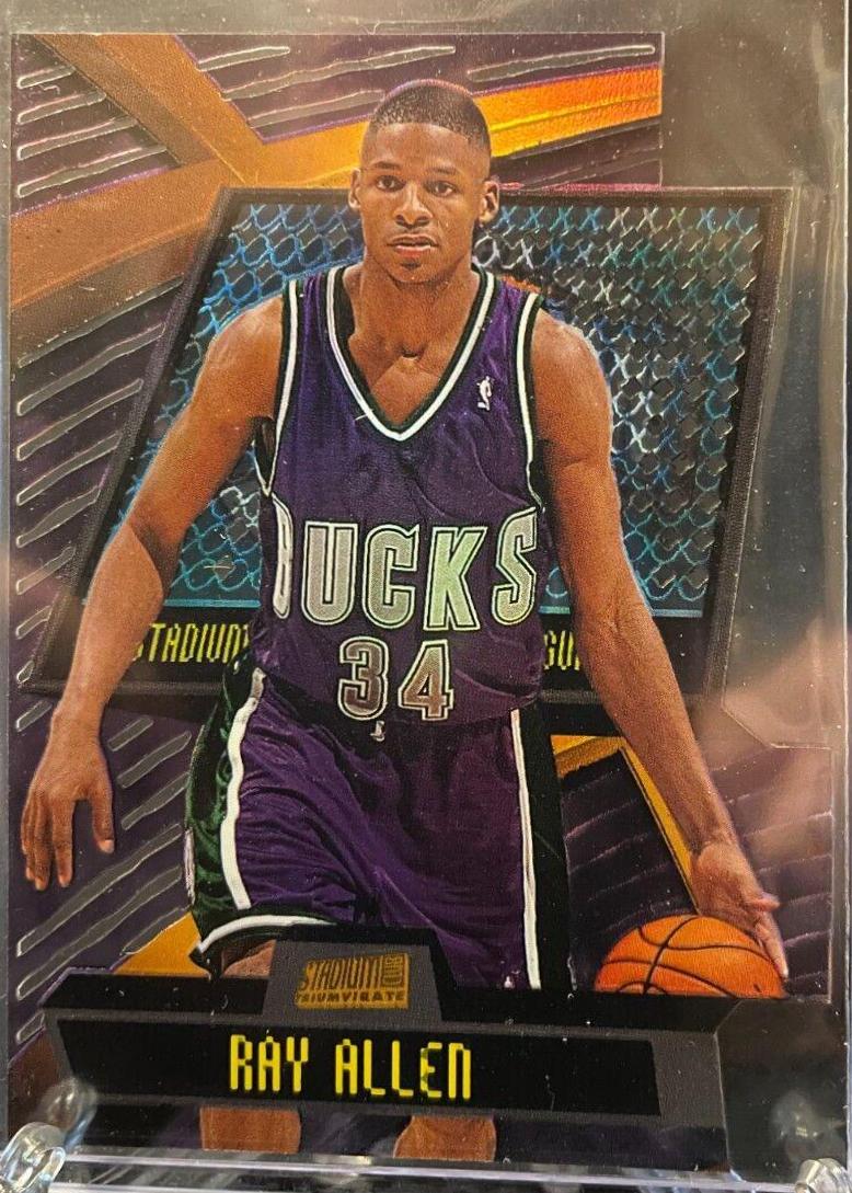 Ray Allen [Illuminator] #T14A Prices | 1998 Stadium Club Triumvirate ...