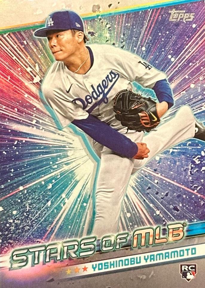 Yoshinobu Yamamoto #SMLB-57 Prices [Rookie] | 2024 Topps Stars of MLB ...
