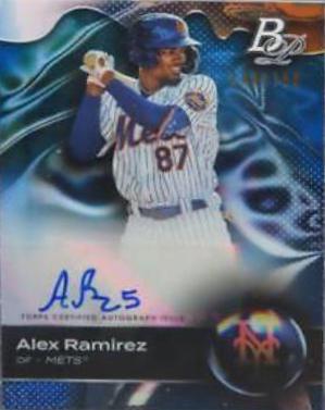 Alex Ramirez [Autograph Blue] #TOP-18 Prices | 2023 Bowman Platinum Top ...