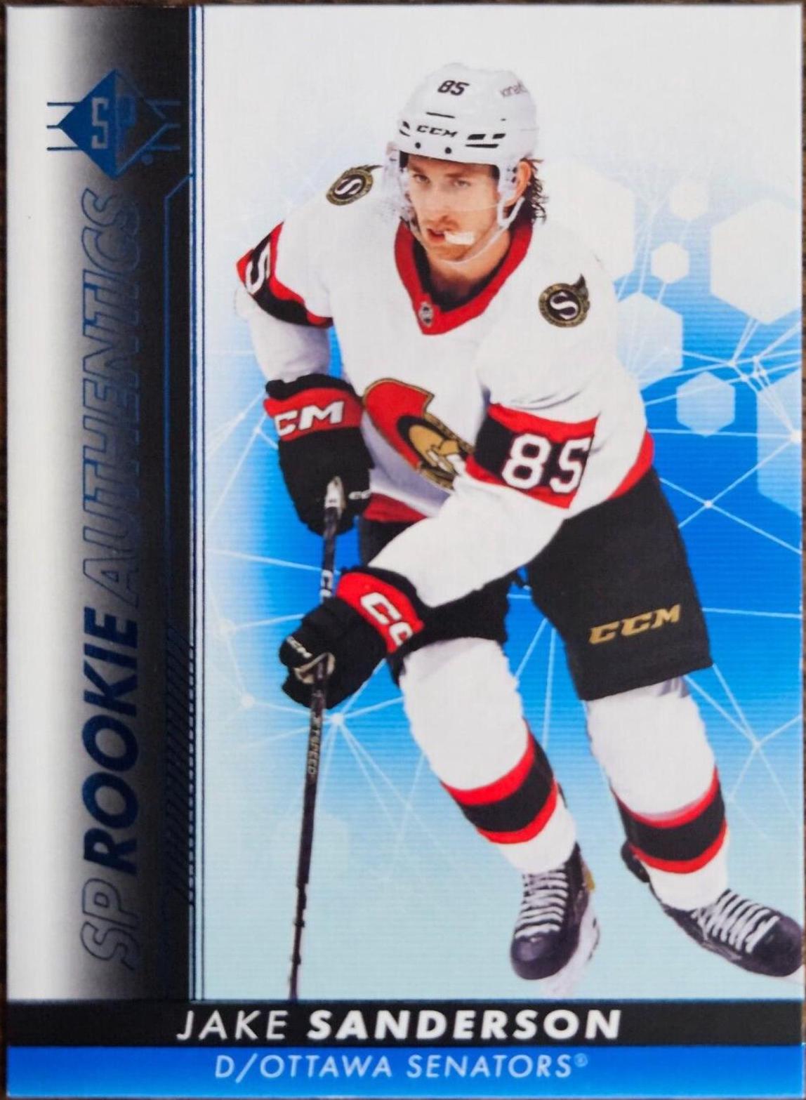 Jake Sanderson [Blue] #104 Prices [Rookie] | 2022 SP | Hockey Cards