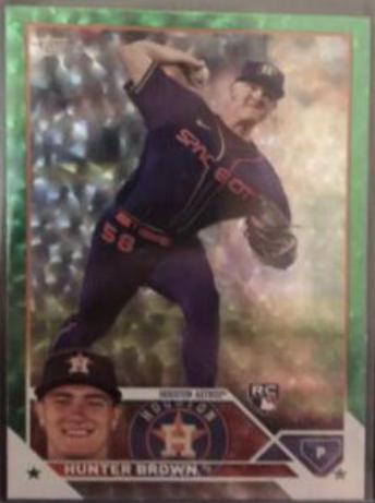 Hunter Brown [Green Foil] #111 Prices [Rookie] | 2023 Topps | Baseball ...