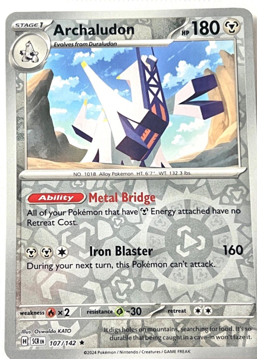 Archaludon [Reverse Holo] #107 Preise | Pokemon Stellar Crown | Pokemon ...