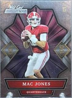 Mac Jones [100 Stripe] #ABC-3 Prices | 2021 Wild Card Alumination ...